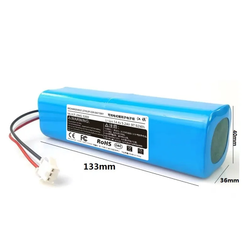 New 5600mAh INR18650 M26-4S2P 14.8V Battery For Proscenic, Philips ...