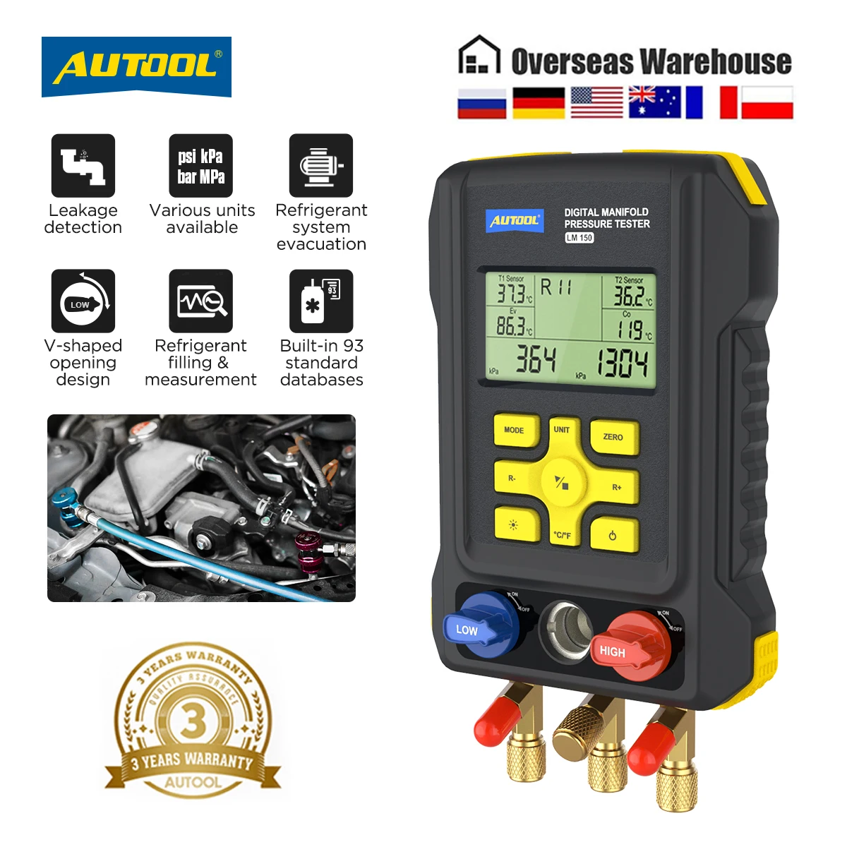 AUTOOL-LM150-Digital-Manifold-Gauge-for-Refrigerant-filling-and ...