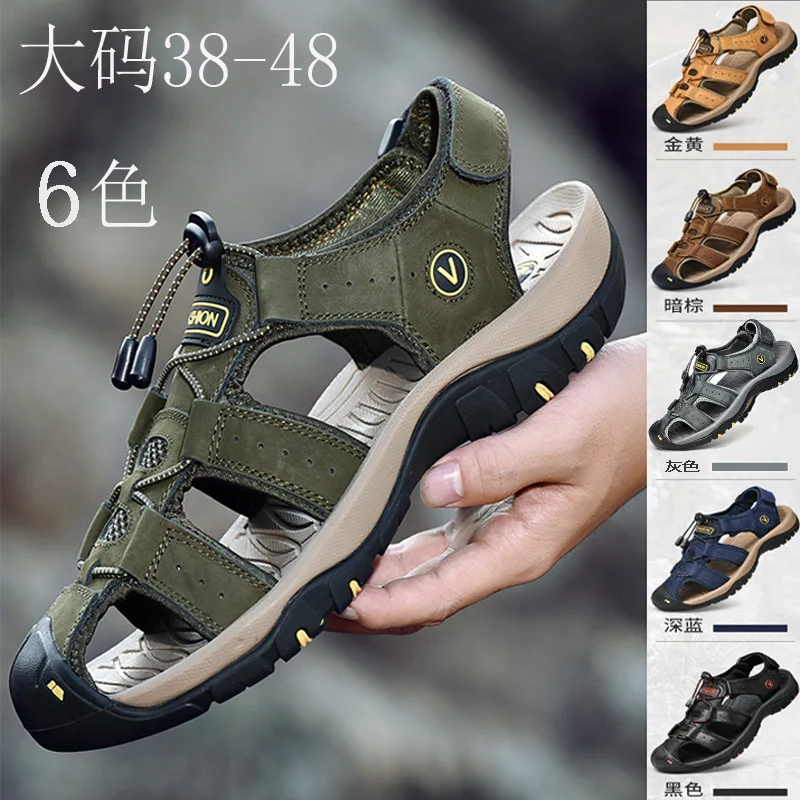 Leather-Men-Shoes-Summer-New-Large-Size-Men-s-Sandals-Men-Sandals ...