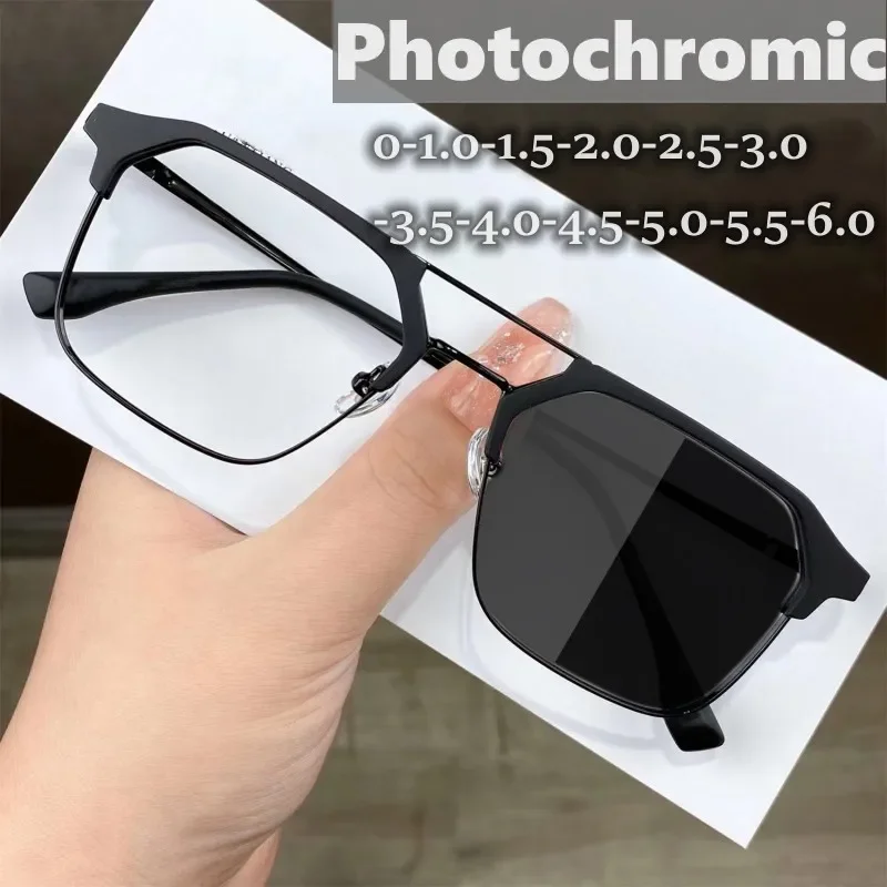 Unisex-Intelligent-Photochromic-Glasses-Fashion-Luxury-Square-Frame ...