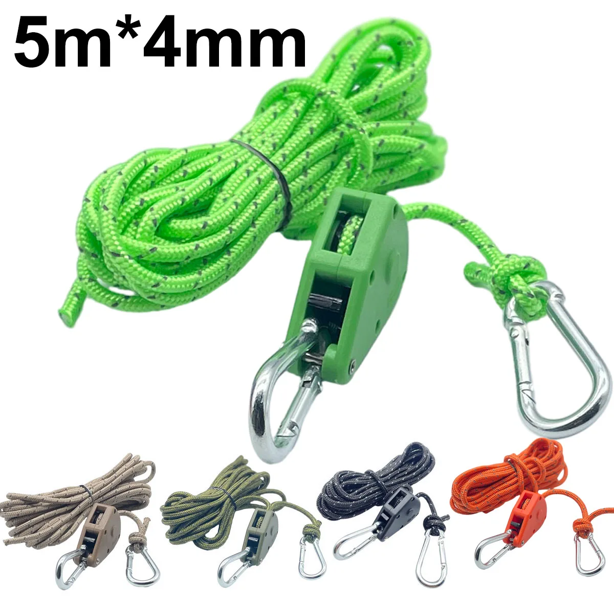5m-1pc-Reflective-Camping-Tent-Wind-Rope-Tie-Down-Tightener-Fastening ...