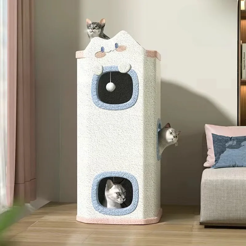 Multi-layer-Sisal-Barrel-Cat-Climbing-Frame-Multi-functional-Three ...