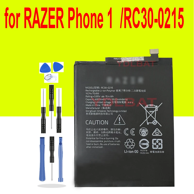 3920mAh 3.85V RC30-0215 Battery for RAZER Phone 1