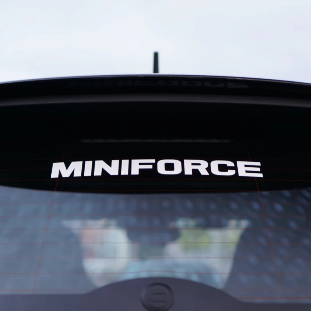 MINIFORCE Car Stickers Auto Rear Windshield Window Waterproof for Mini ...
