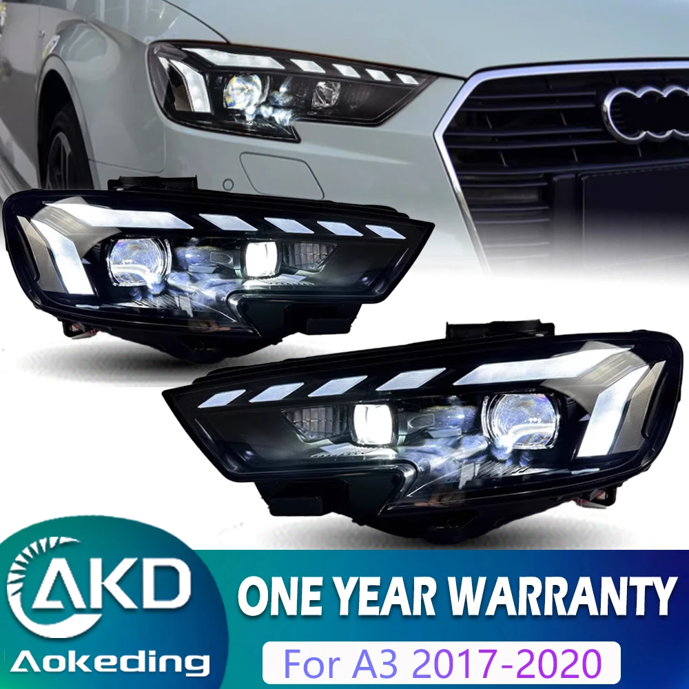Headlight-For-AUDI-A3-LED-Headlights-2017-2020-Head-Lamp-Car-Styling ...