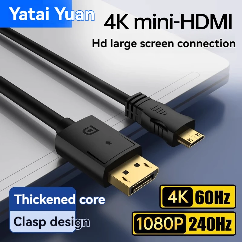 DP-to-Mini-HDMI-line-4K-laptop-graphics-card-connected-to-the-portable ...