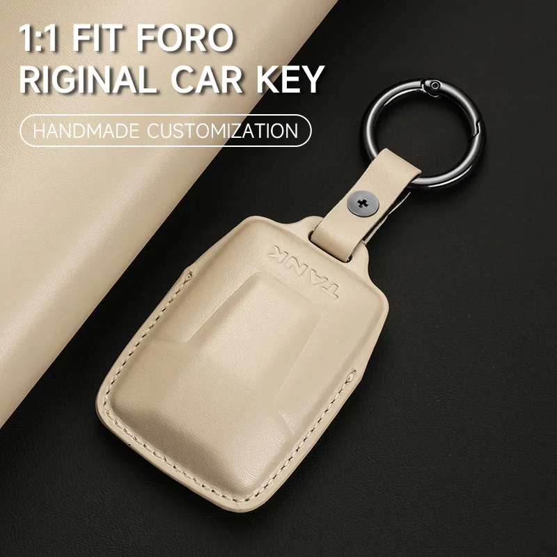 Genuine-Leather-Car-Key-Case-Cover-Key-Bag-For-Great-Wall-GWM-WEY-TANK ...
