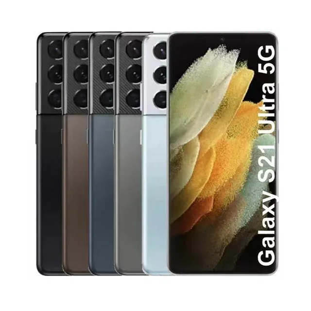 Original Samsung Galaxy S21 Ultra 5G G998U1 S21U 6.8" ROM 128/256/512GB ...