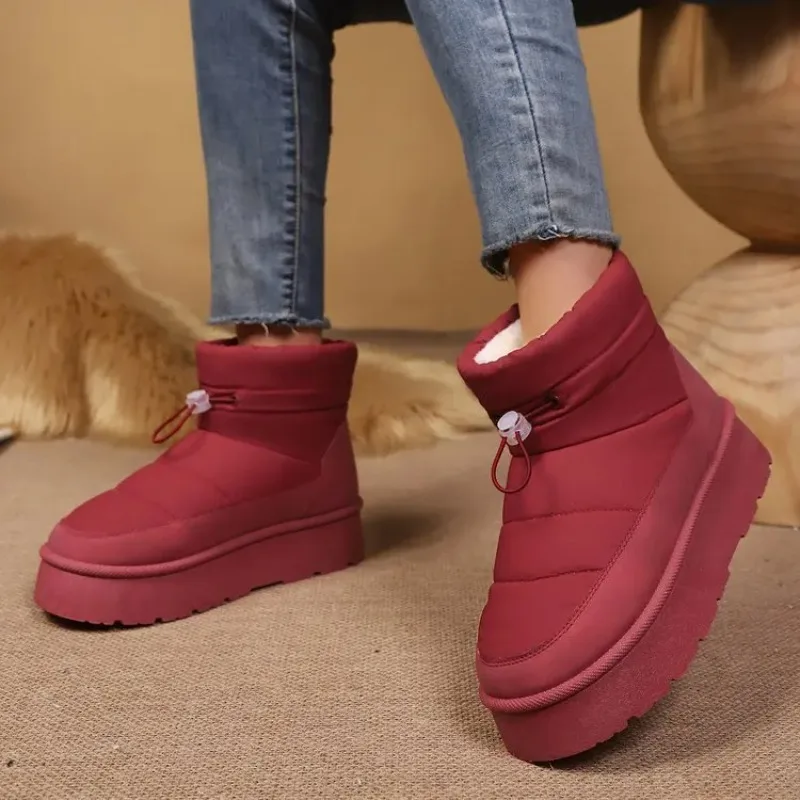 Botas de nieve para Mujer, Botas cálidas de felpa para Invierno, Botas ...