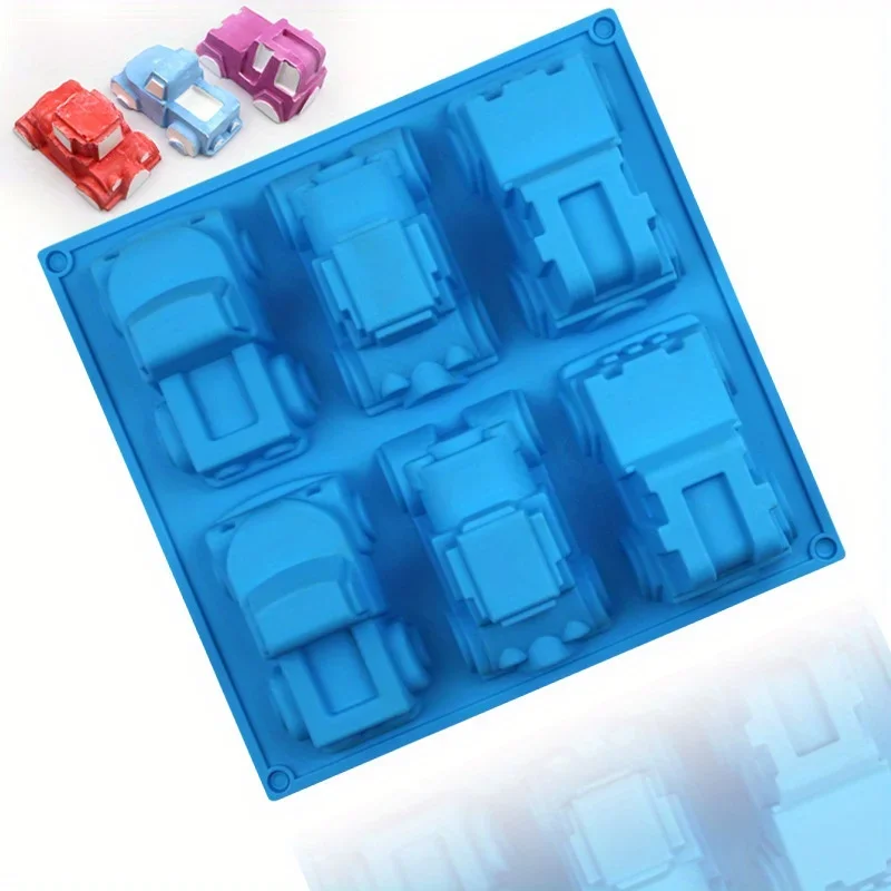 Carton Car Silicone Baking Tray Cake Mold Candy Moulds Chocolate Molds ...