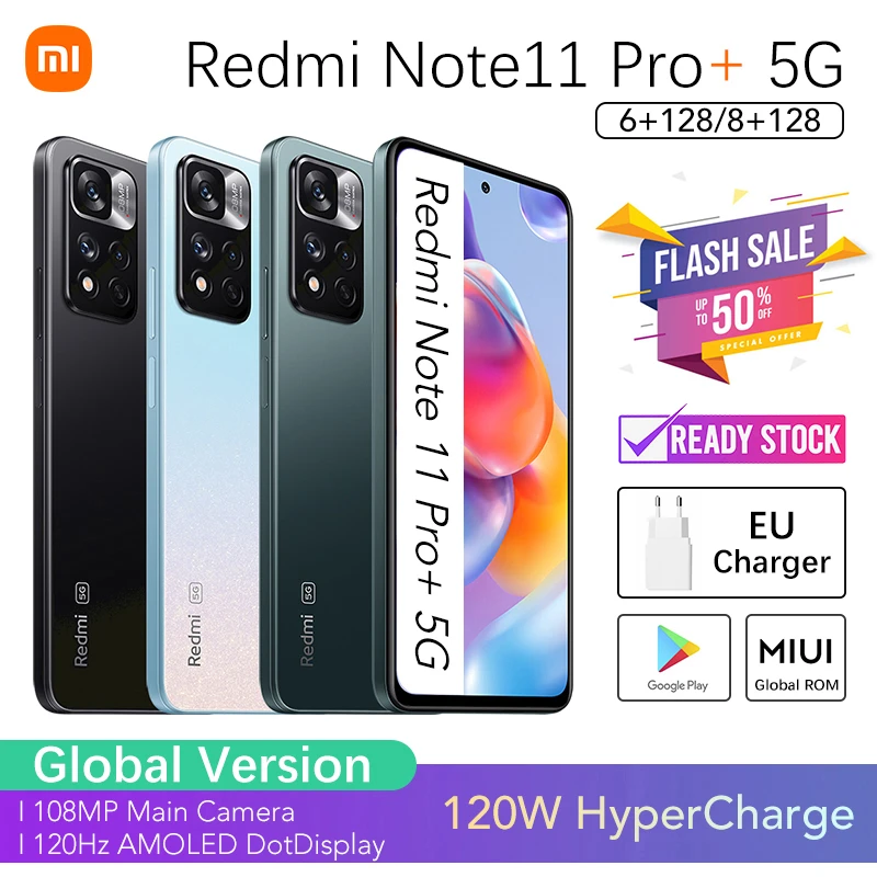 Xiaomi Redmi Note 11 Pro Plus 5G Versão Global Pro+ Celular | 120W ...