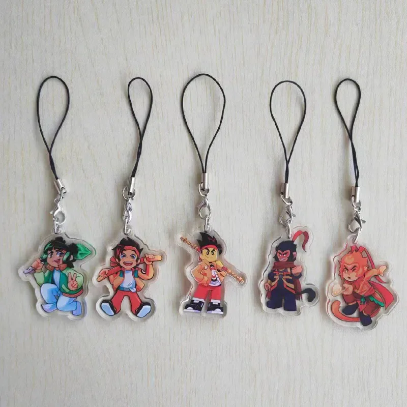 Anime Monkie Kid keychain Phone Charms Cute Cartoon Keychains Lanyard ...