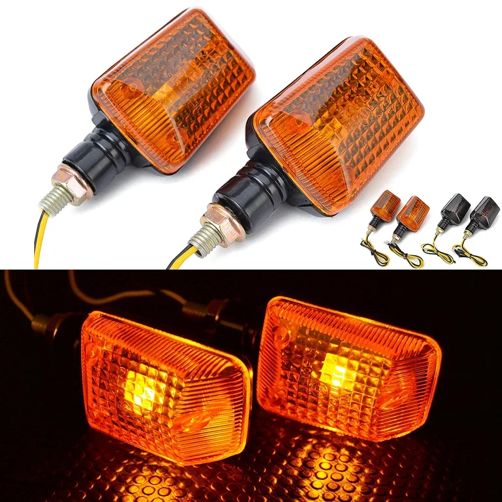2 Pcs Motorcycle Indicator 12V Light Blinker Lamp Amber Turn Signal For ...