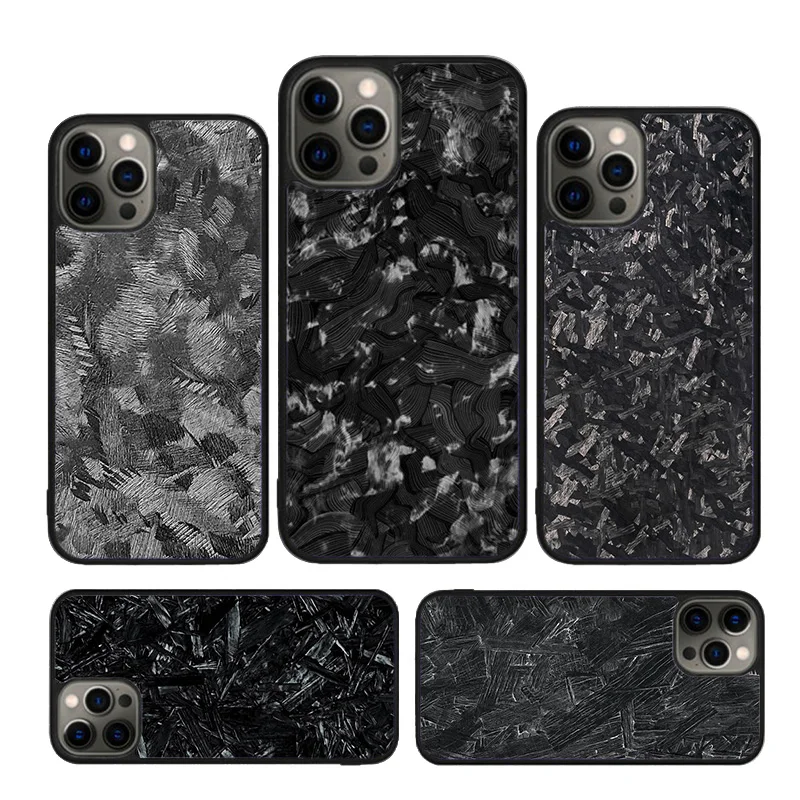 Forged Carbon Phone Case Cover For Iphone 14 X Xr Xs 11 12 Mini 13 Pro ...