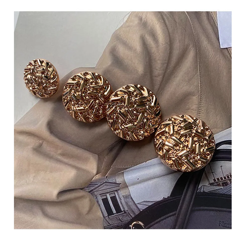 10pcs/Lot Luxury Gold Metal Sewing Buttons Creative Sweater Coat ...