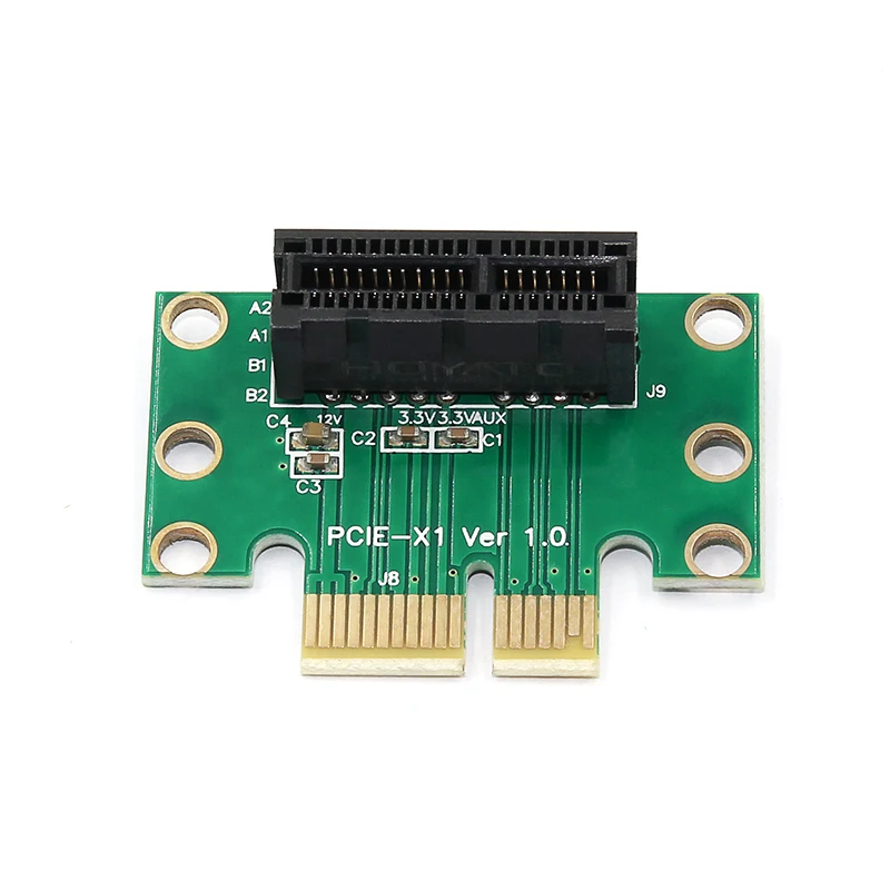 PCI-Express-1X-Riser-Card-90-Degree-Left-Angle-Adapter-Card-1U-Height ...
