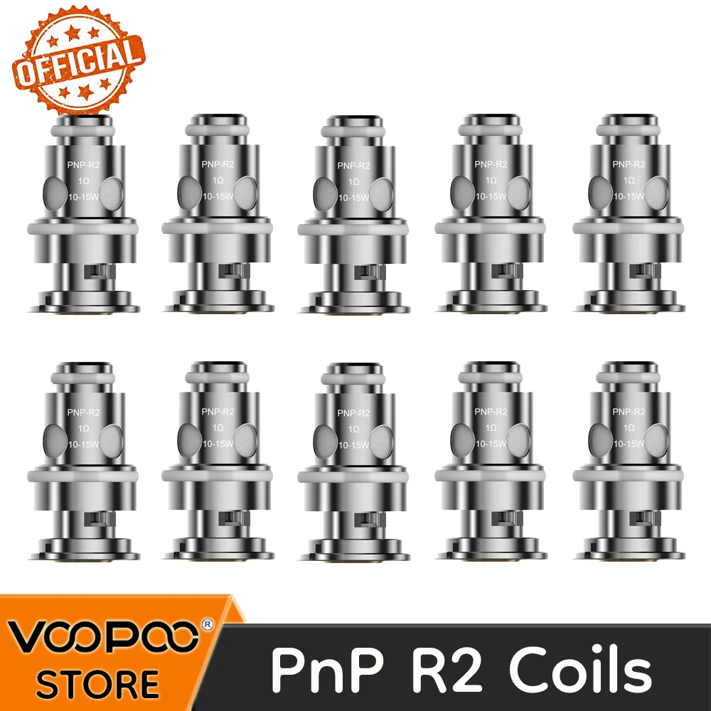 Official VOOPOO PnP R2 Coil 1.0ohm MTL Coils 10-15W for VOOPOO Argus ...