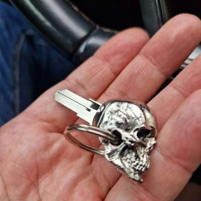 3D-Metal-Skull-Head-Key-Cover-Key-Protector-Creative-Personaliseds ...