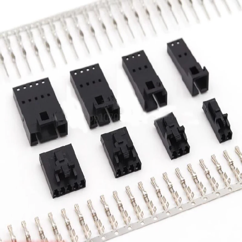 10Sets MX2.54 Dupont Connector 2/3/4/5/6/7/8Pin With Belt Buckle Wire ...