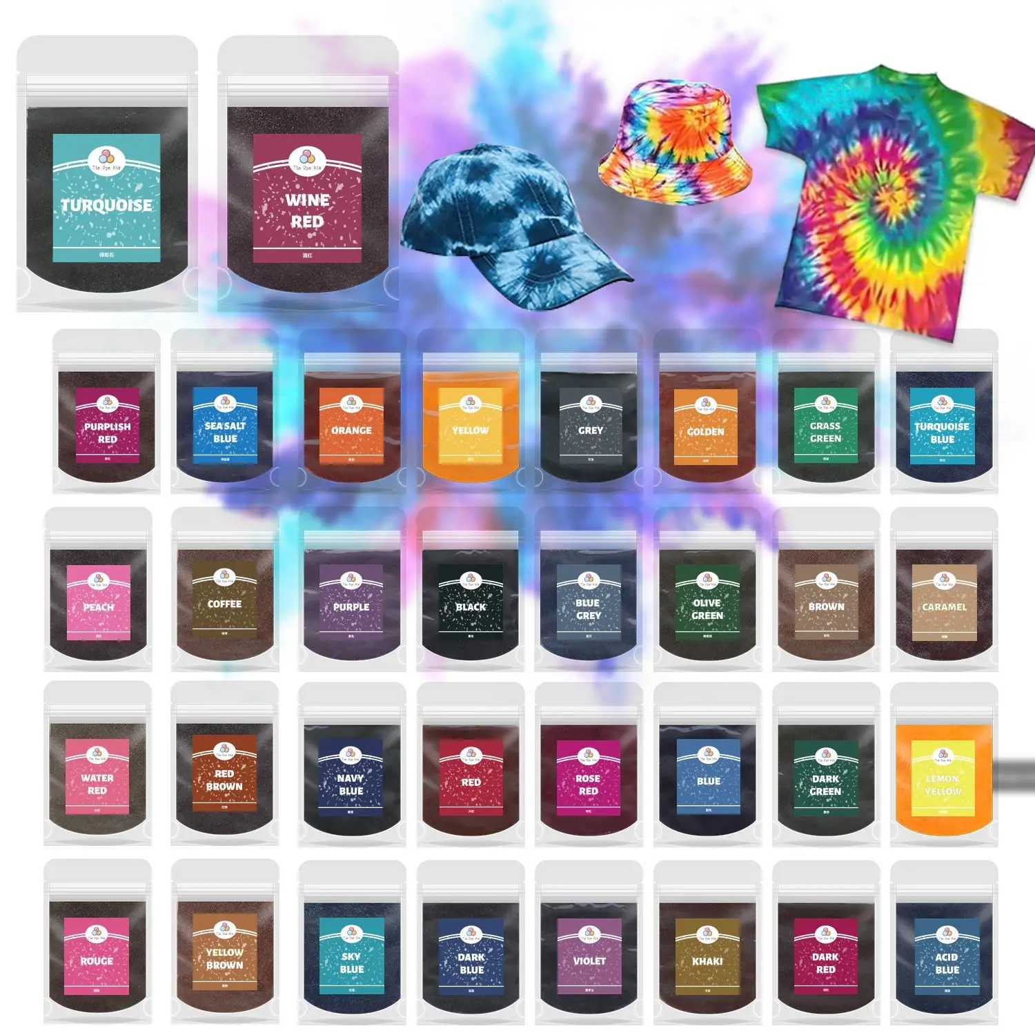 10g-Powder-Dye-Fabric-Dyes-Textile-Dyeing-Garment-Tie-Dyeing-Cotton ...