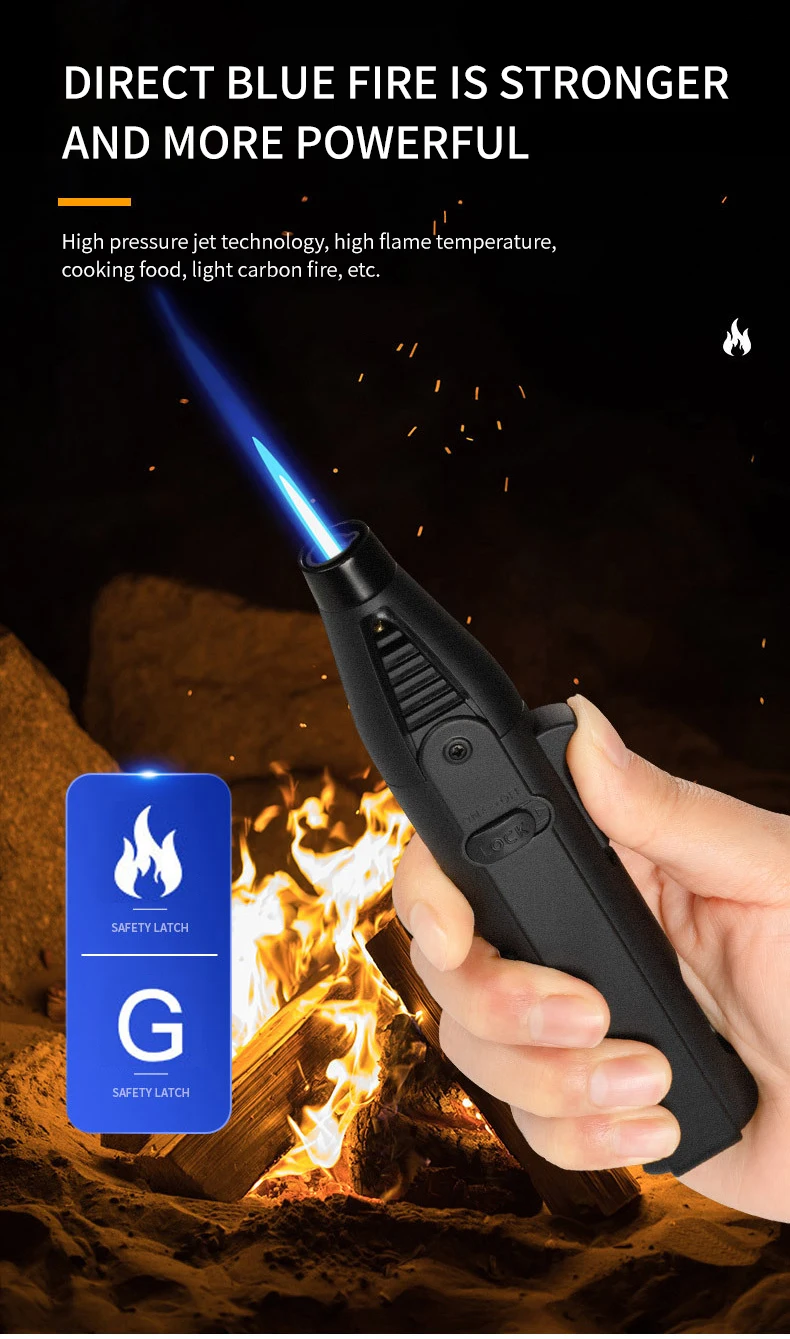Briquet à haute température 1300 ℃ stylo aérographe bougie à Jet flamme ...