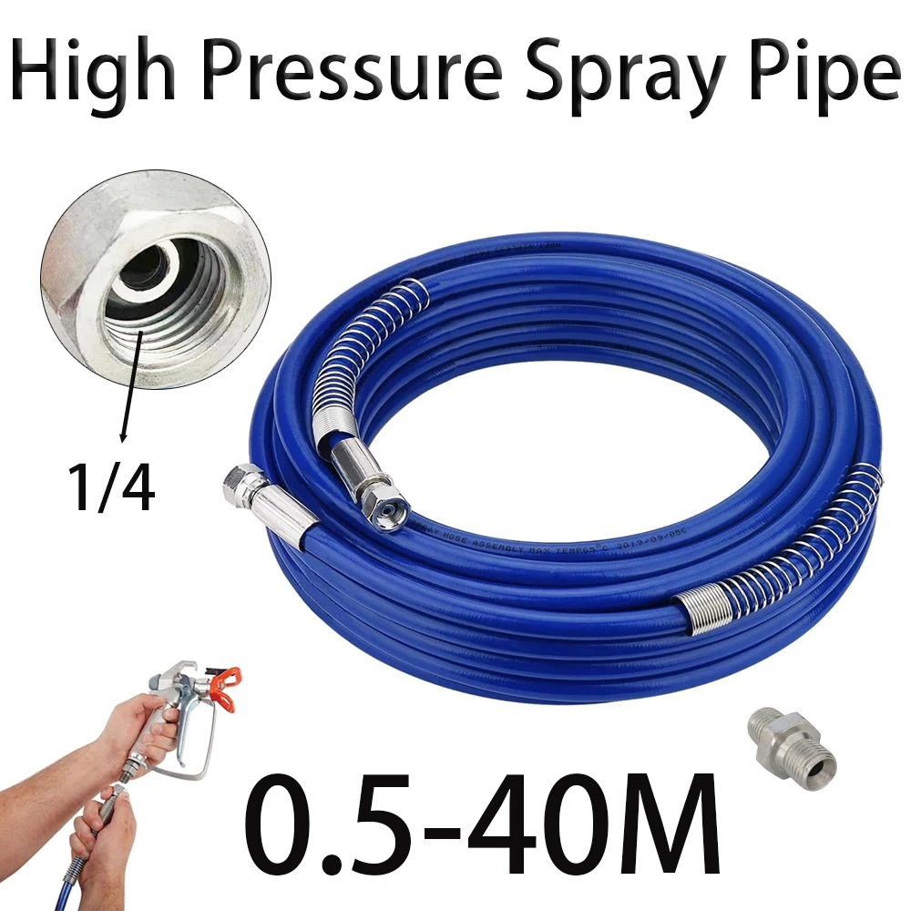 Airless Paint Spray Hose, 0.5-40M, Universal High Pressure Fiber Pipe ...