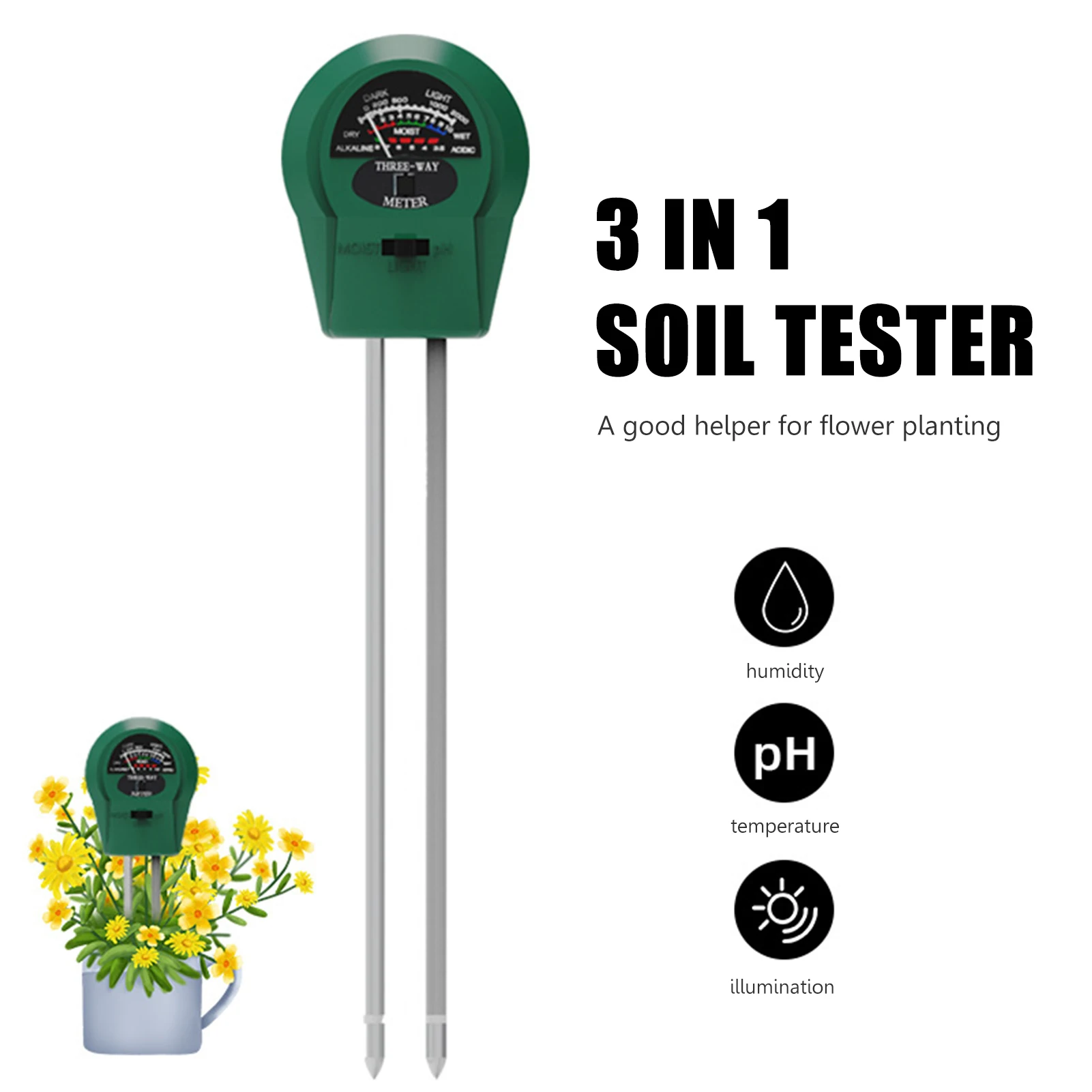 Plant Soil Monitor Detector | Irrigation Meter Plants | Moisture Meter ...