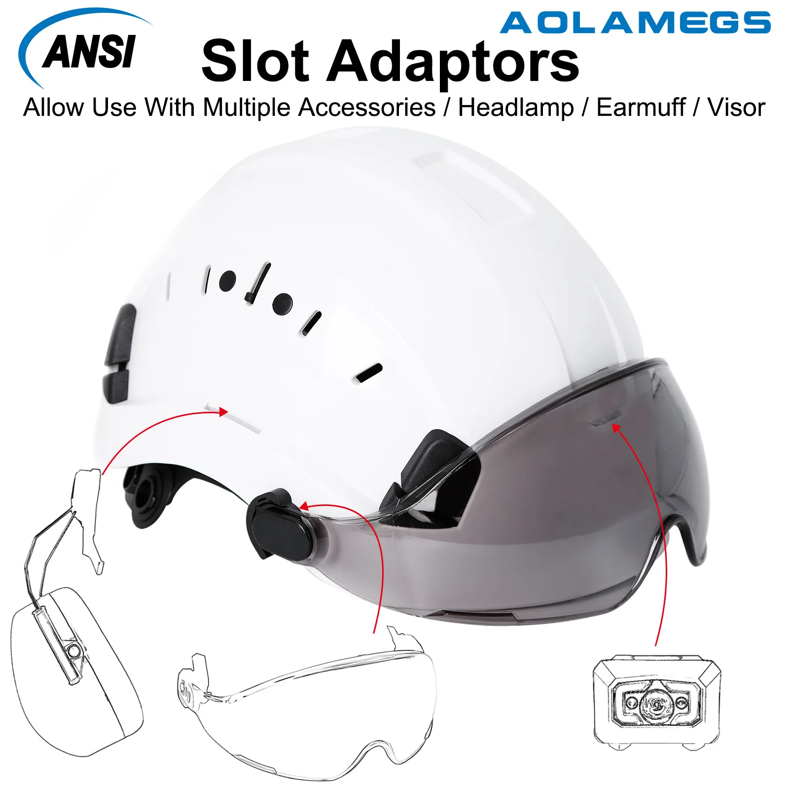 Biztonsági Sisak Szemüvegek Abs Construction Kemény Kalap Hegymászó ...