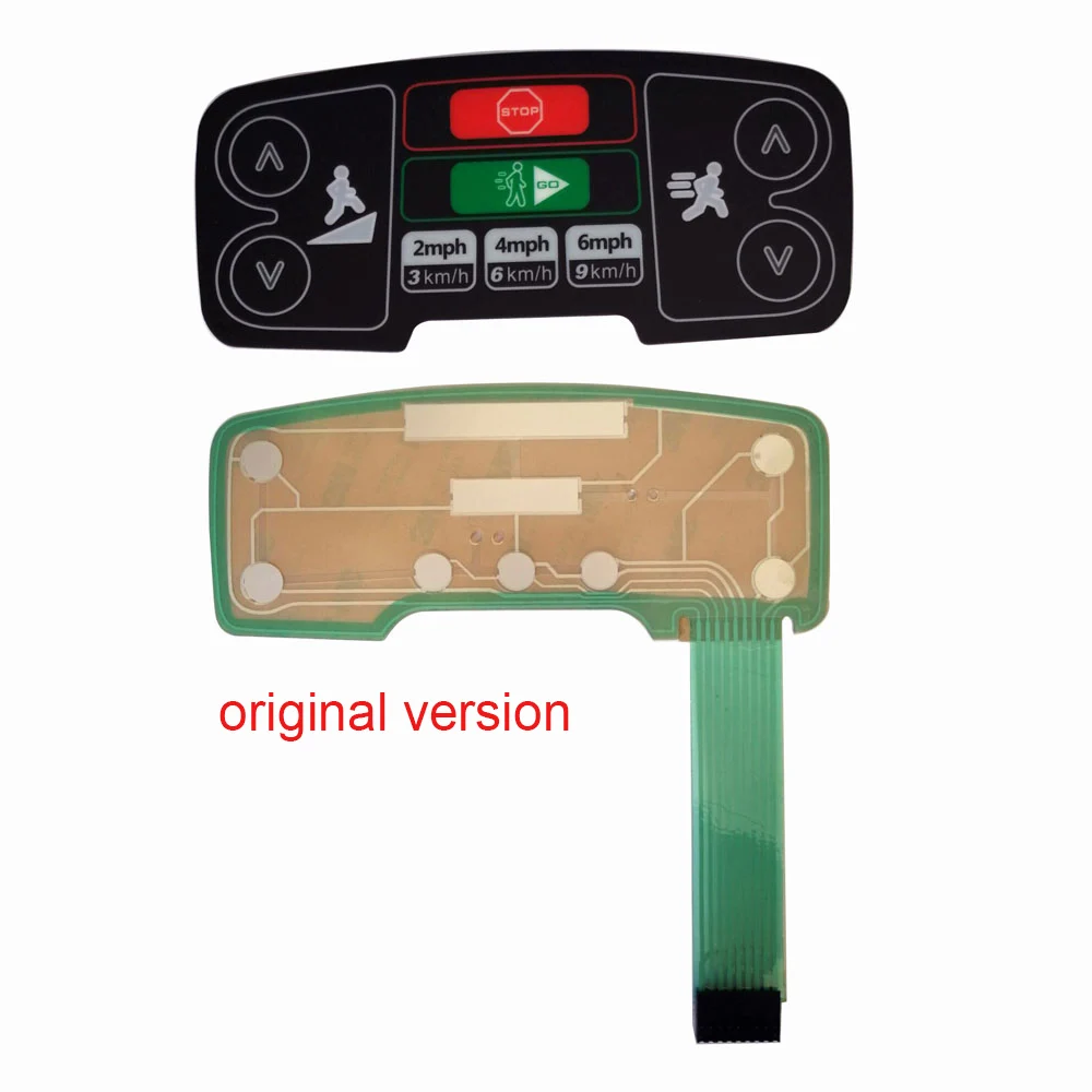 Treadmill start stop button keyboard panel Membrane switch quick start ...