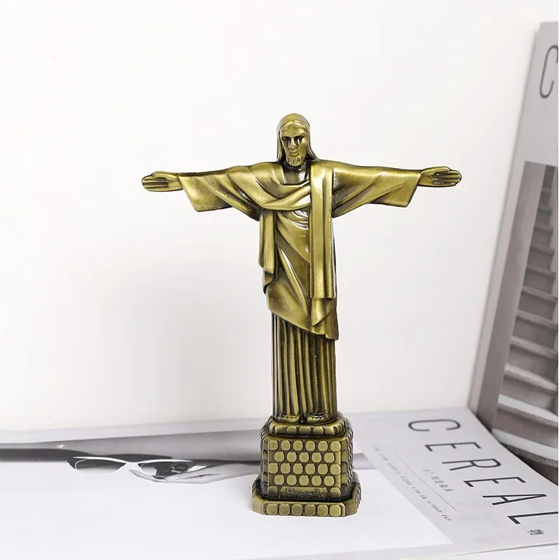 Brazil-Christ-The-Redeemer-Statue-Tabletop-Sculpture-Metal-Crafts-World ...