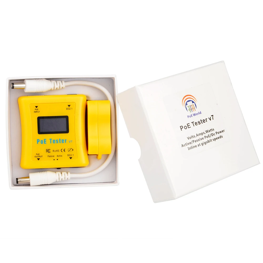 POE Tester Detector Kits Portable PoE Identification and Inline Voltage ...