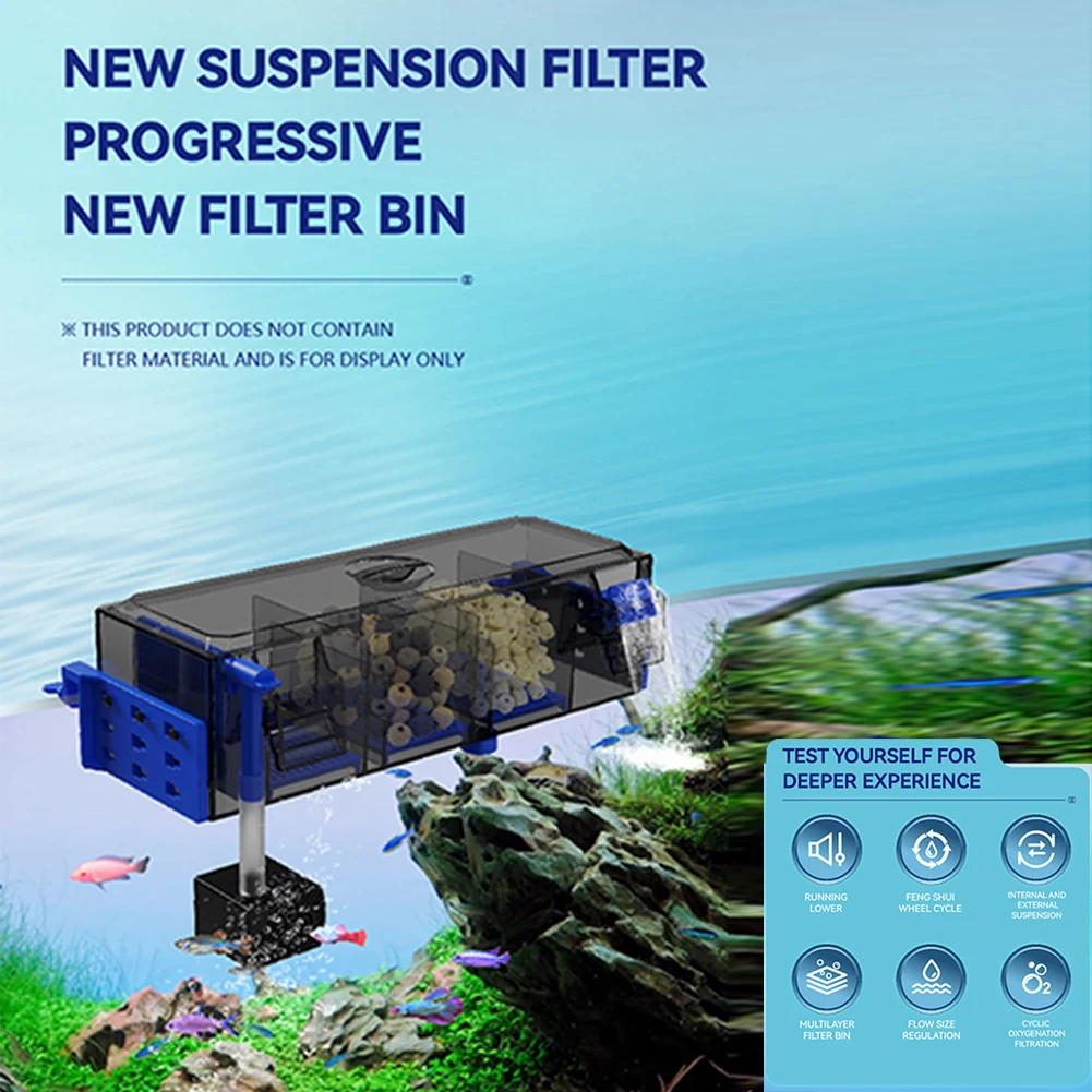 Aquarium-Filter-Fish-Tank-Waterfall-Suspension-Oxygen-Pump-Hanging ...