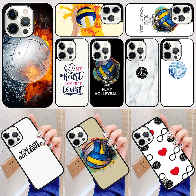 I-love-Volleyball-Phone-Case-Back-Cover-for-iPhone-15-SE2020-14-13-11 ...
