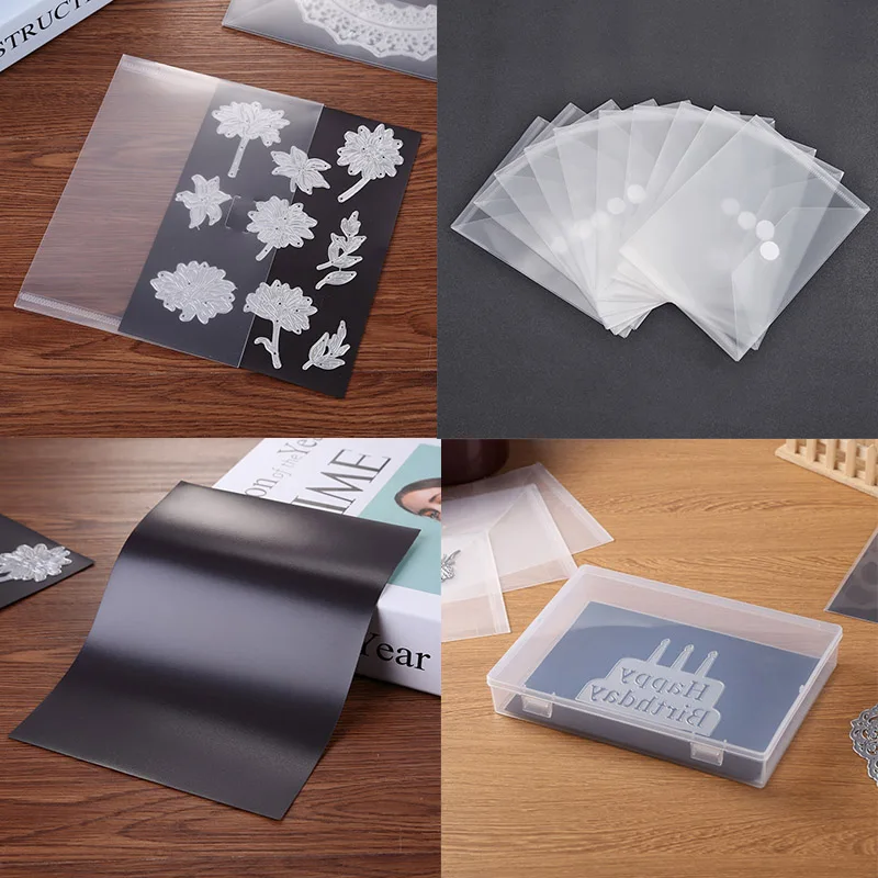 10Pcs-Magneet-Sheets-Black-Magnetische-Matten-Plastic-Map-Zakken-Voor ...