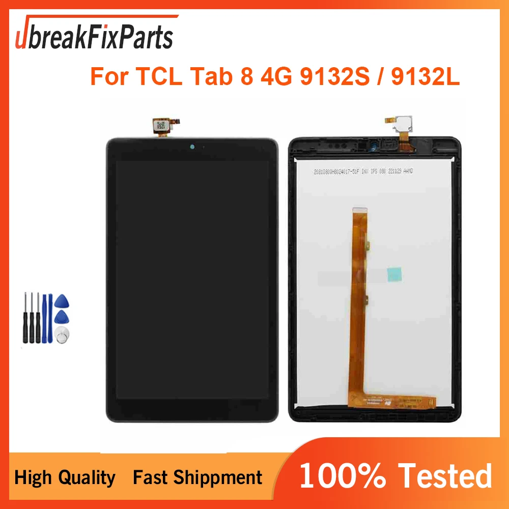 For TCL Tab 8 4G 9132S / 9132L LCD Display Touch Screen Digitizer ...