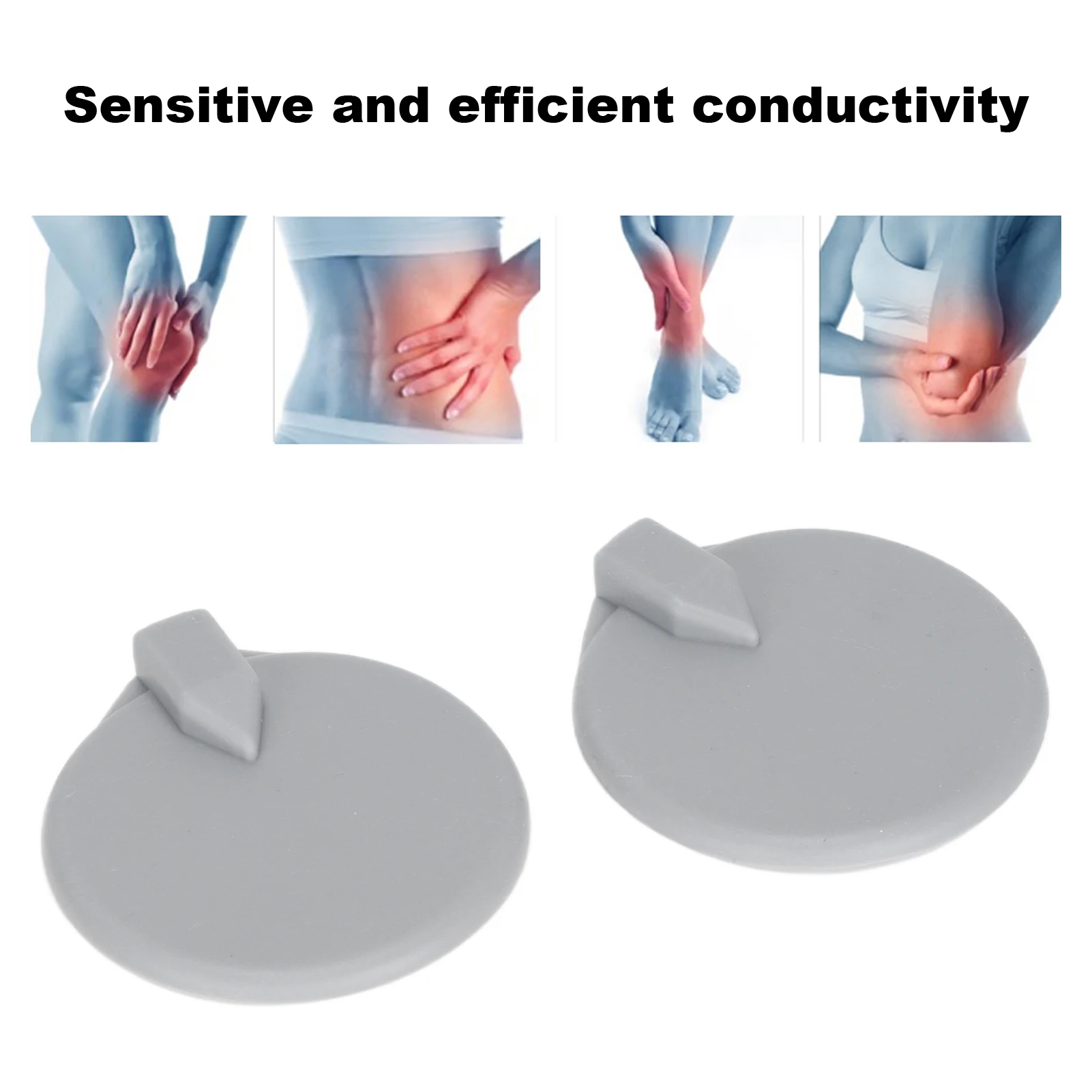 2pcs-Silicone-Electrode-Pads-Round-Silicon-Pads-65mm-95mm-Diameter-for ...