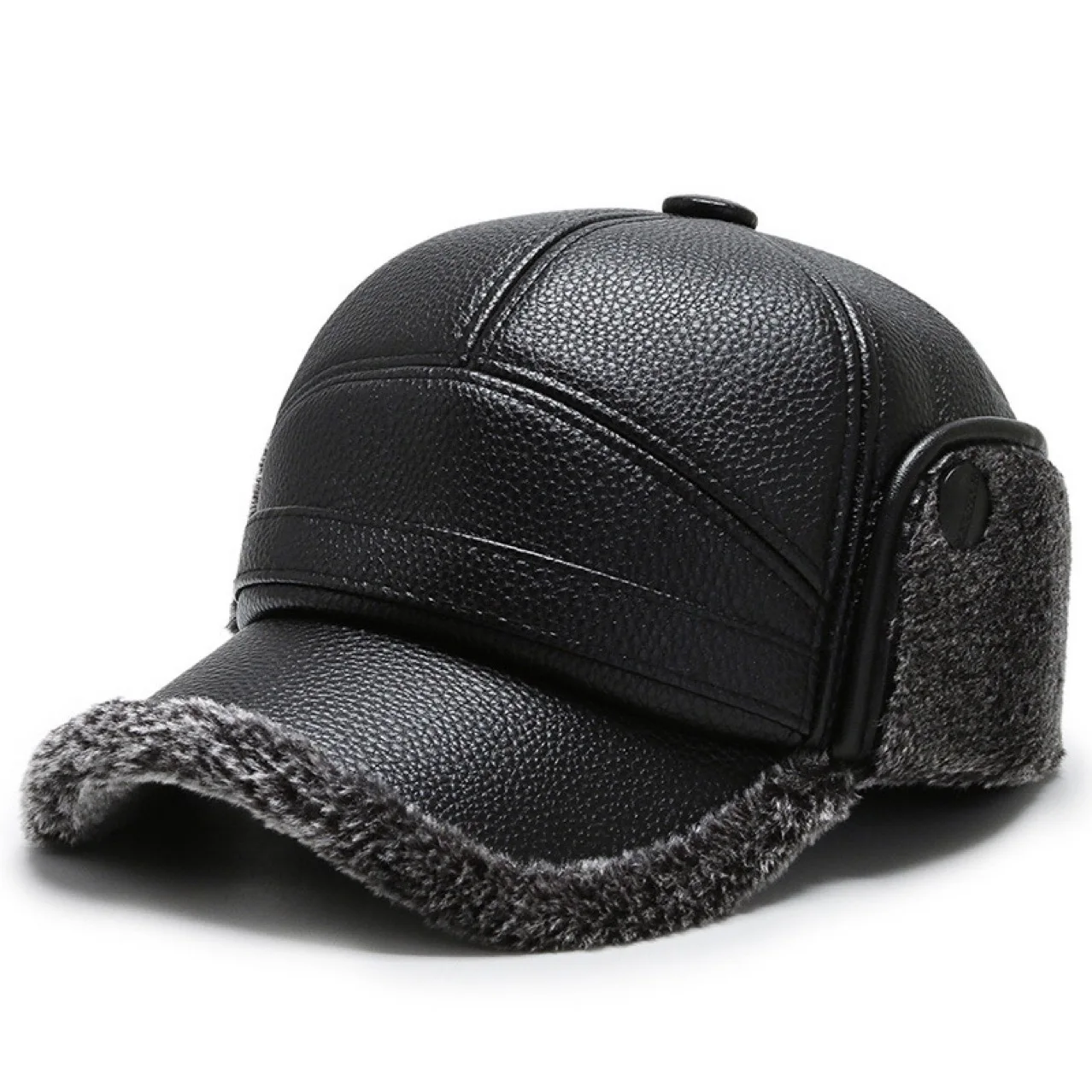 Warm Fleece Lined Thick Winter Baseball Cap Ear Protection Cycling Hat ...