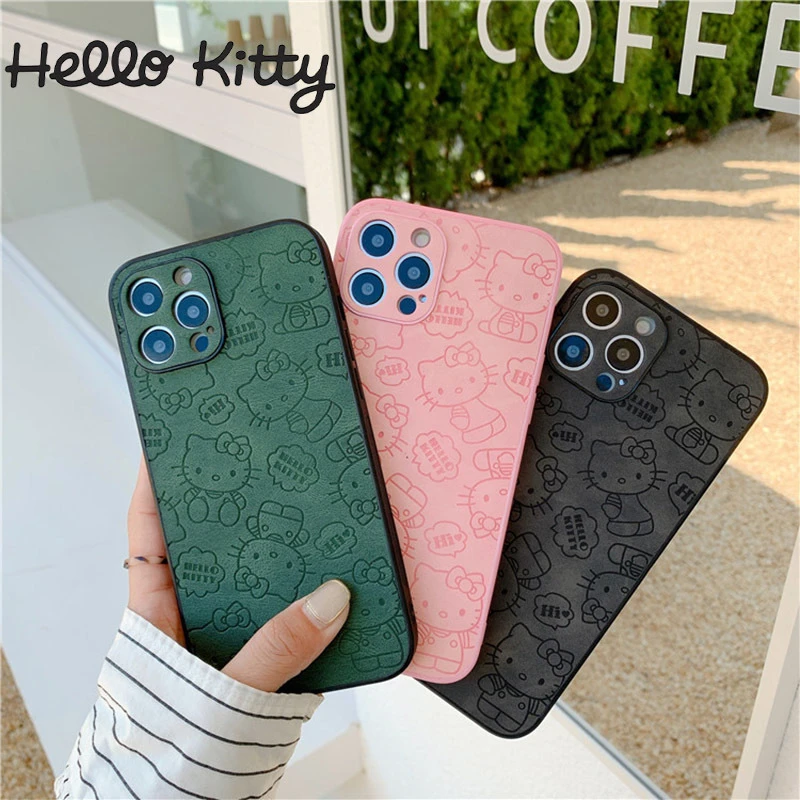 Hello Kitty Slim Pu Leather Phone Case For Iphone 13 12 11 Pro Xs Max ...