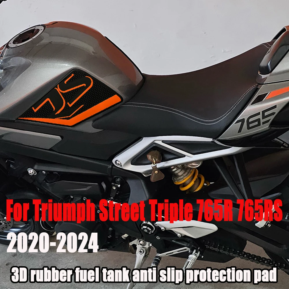 FOR Triumph Street Triple765R new models fuel tank 3D rubber sticker ...