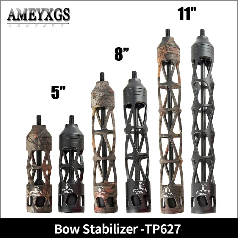 TP627-Archery-Compound-Bow-Stabilizer-5-8-11-inch-CNC-Absorber-Silencer ...