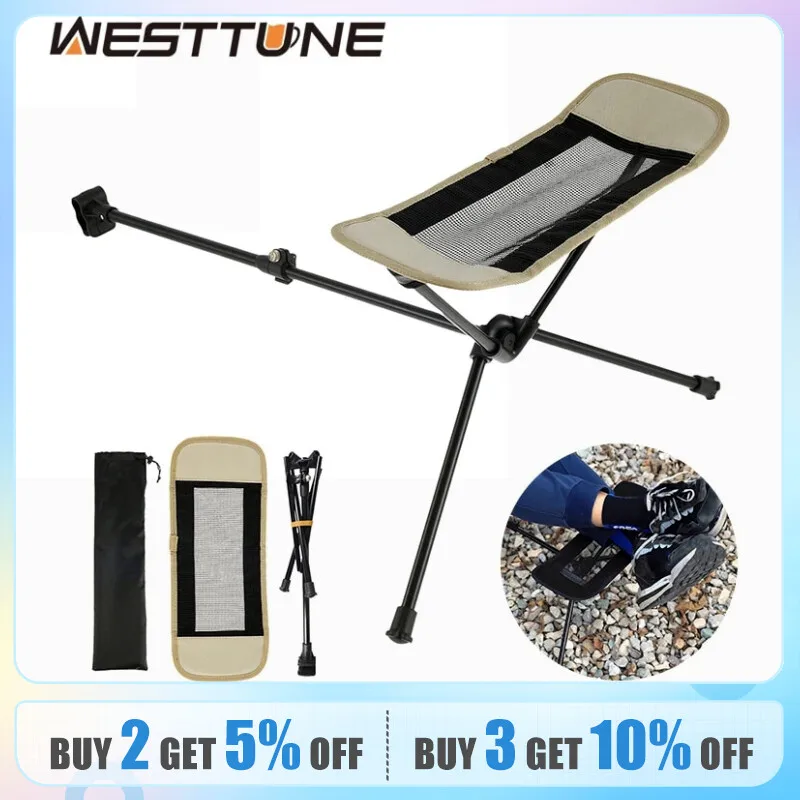 WESTTUNE-Universal-Camping-Chair-Foot-Rest-Folding-Attachable-Footrest ...
