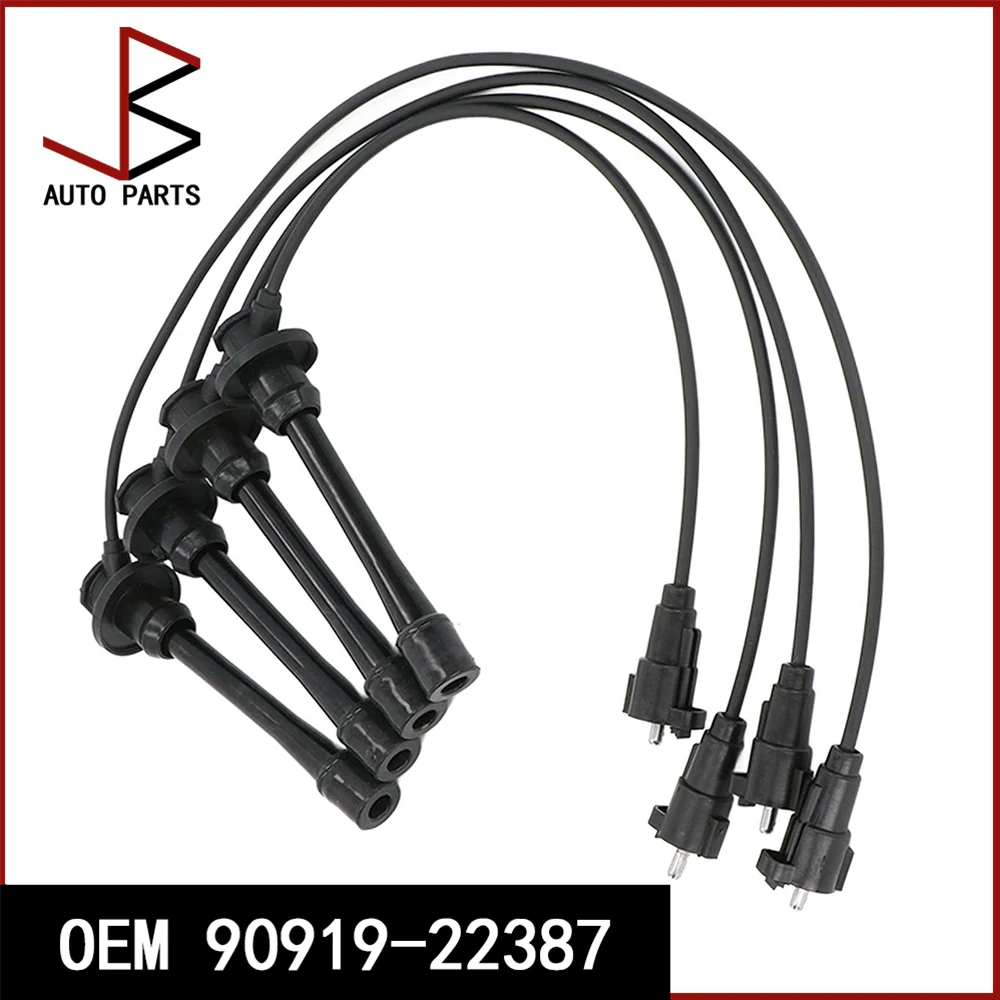 4PCS 1 Set OEM 90919-22387 9091922387 Wires Spark Plug Wire Ignition ...