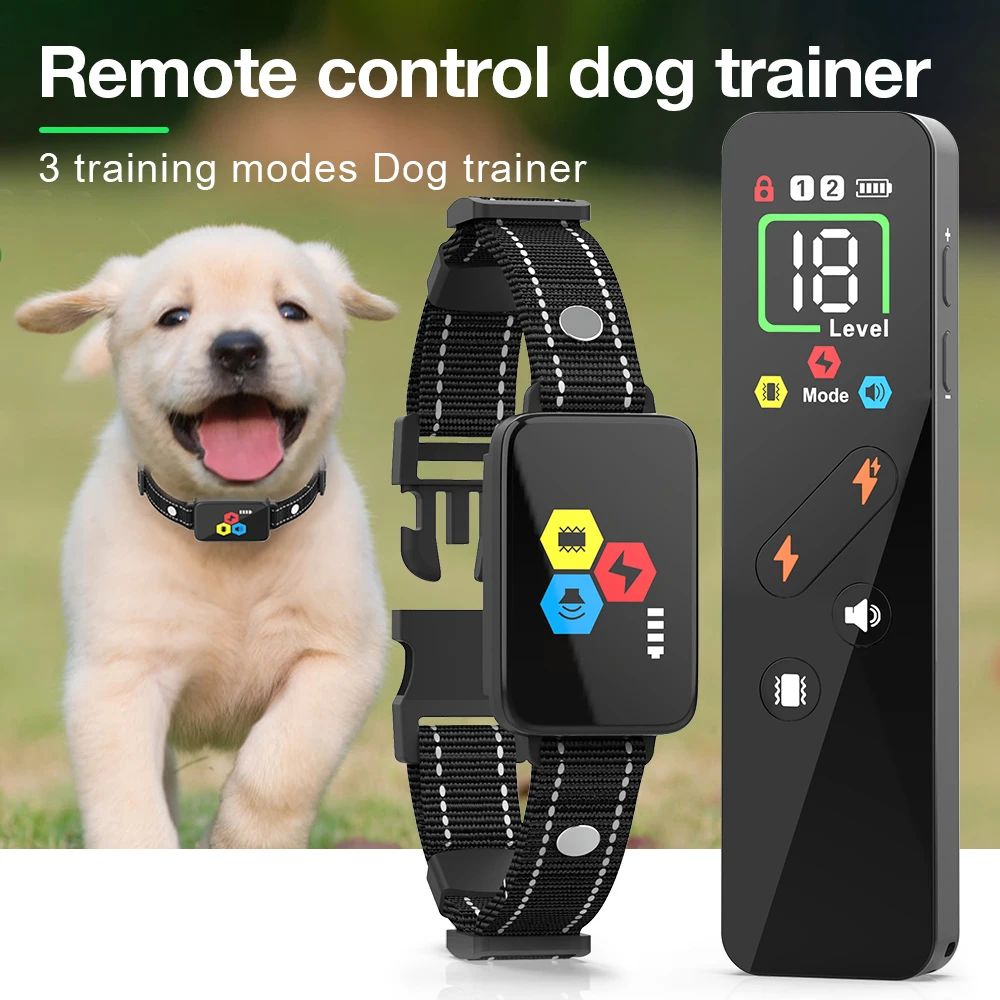 800M Dog Training Collar Pet Remote Control Collar Electric Dog Trainer ...