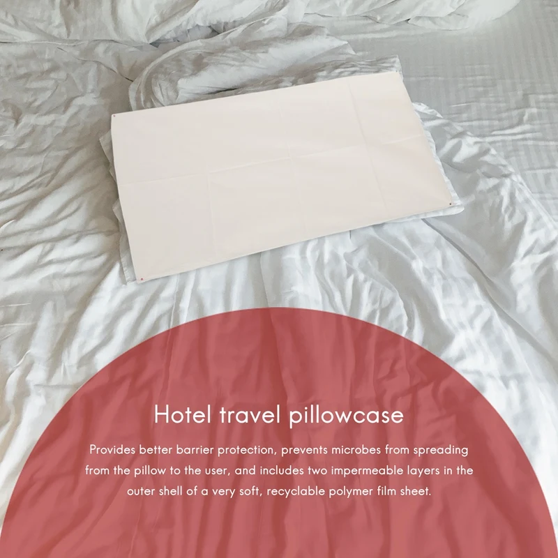 20 Pcs Disposable Pillow Cases Hotel Travel Breathable Single Pillow ...
