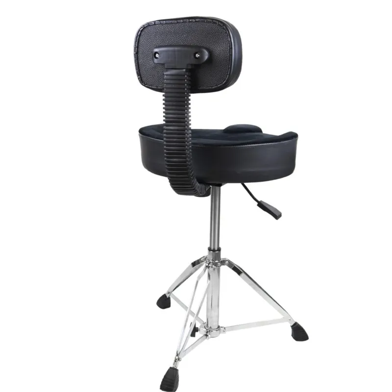 Pneumatic Lifting Drum Kit Stool Rotating Saddle Backrest Electronic ...