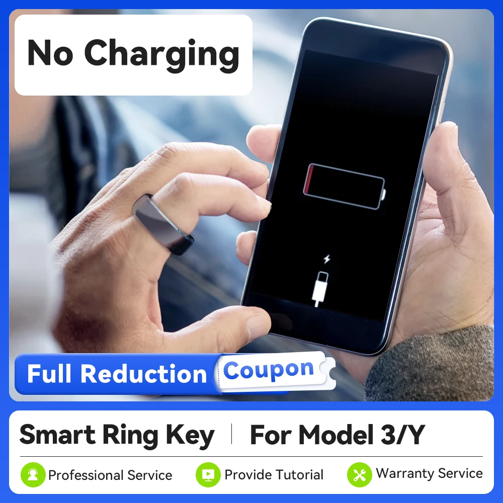 Smart-Ring-Ceramic-Key-for-Tesla-Model-3-Y-Replacement-Key-Card-Fob ...