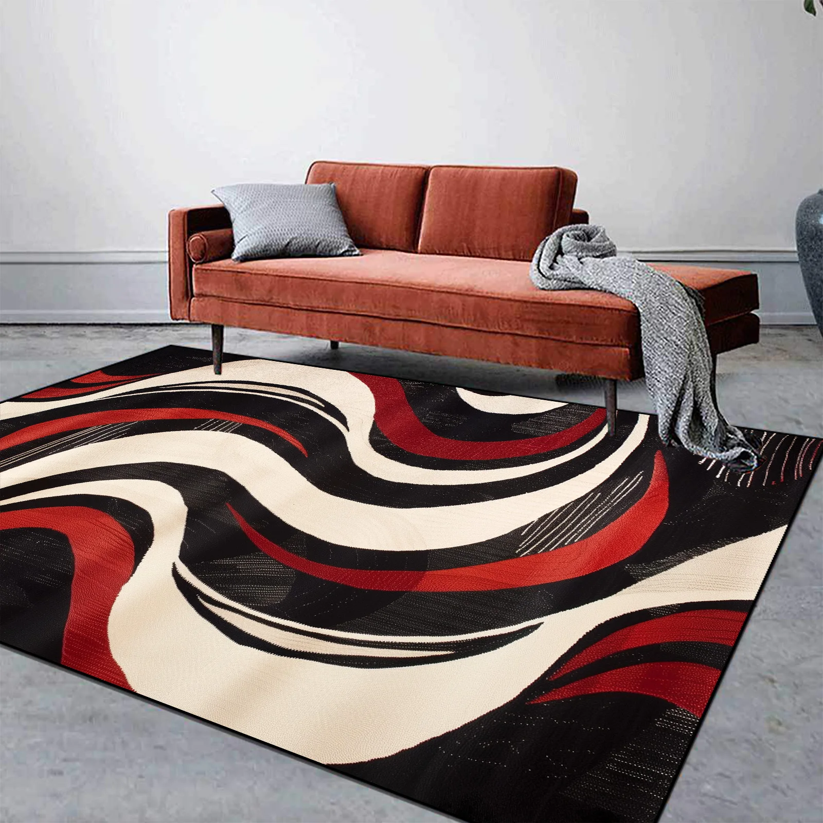Nordic-Abstract-Red-Carpet-Living-Room-Large-Area-Geometric-Sofa-Coffee ...