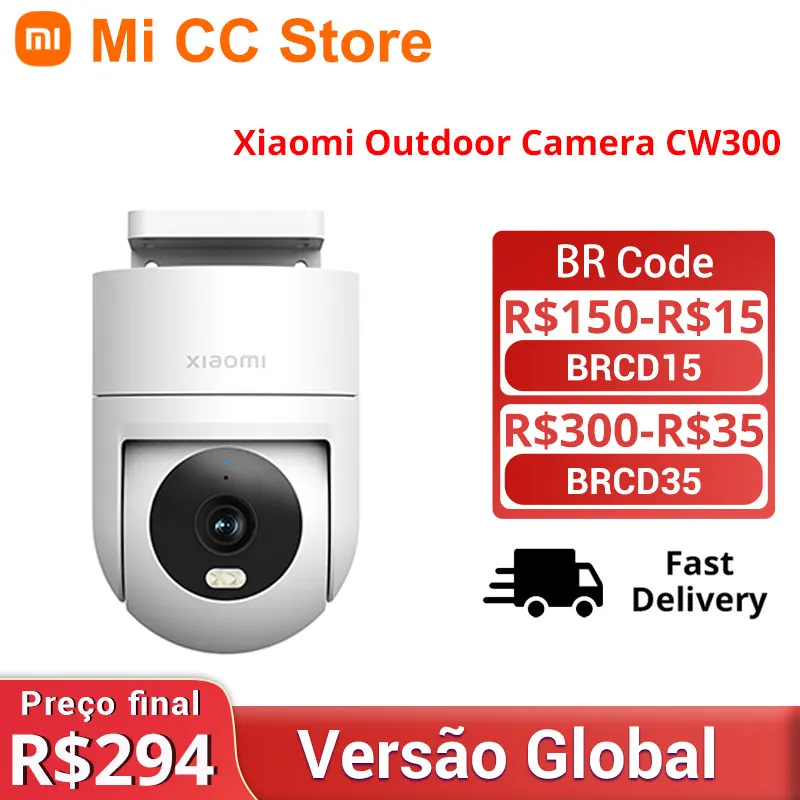 Global Version Xiaomi Outdoor Camera CW300 4MP AI Human Tracking IP66 ...