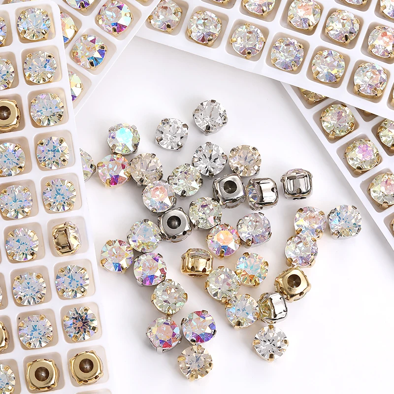 8mm-Rhinestone-Claw-Set-Sew-On-Rhinestones-Round-Shape-Crystal-Strass ...