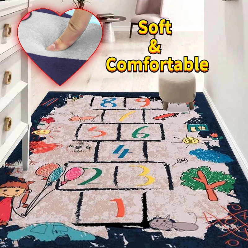 Children's Room Carpet Cartoon Learning Mat Baby Early Education ...